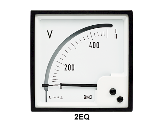 2EQ96 (1x90°), Double moving iron meter